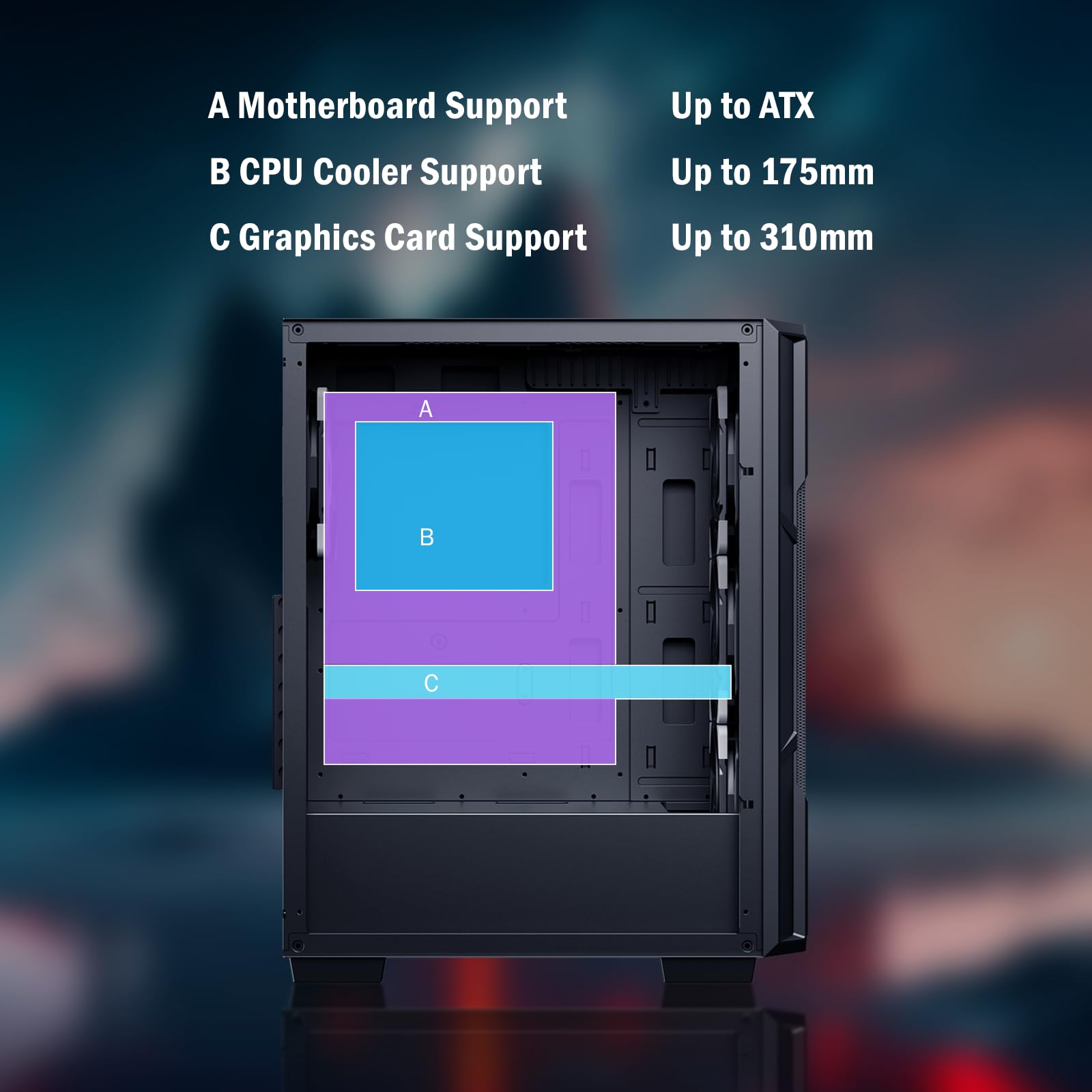 Case Da Gaming Raidmax Case Per PC Gaming Raidmax Vector V211 - 4 ...