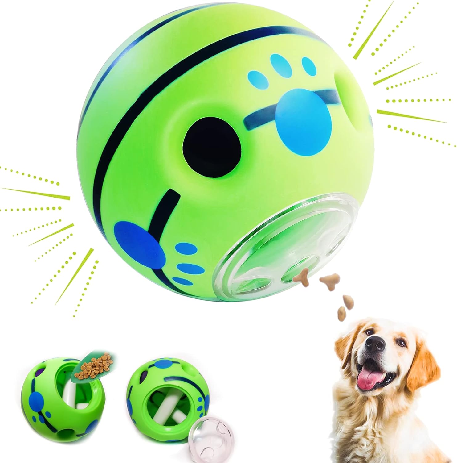 Pet Supplies : CREDIT 5 STAR Wobble Giggle Dog Balls for Puppy Small ...