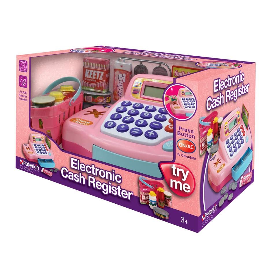 Buy Peterkin Electronic Cash Register Play Set - Pretend and Play Toys ...