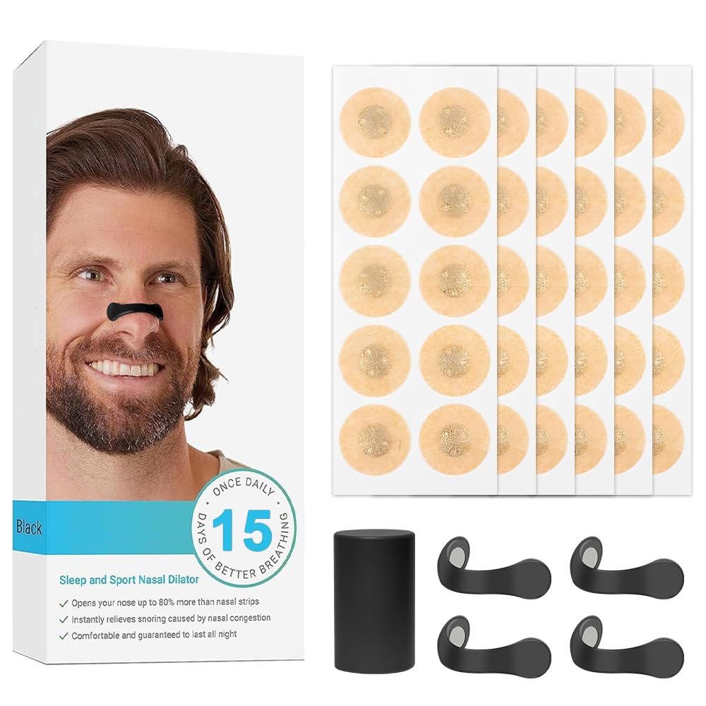 AVCXEC Magnetic Nose Strip, 60 PCS Breathing Nasal Strip, Magnetic ...