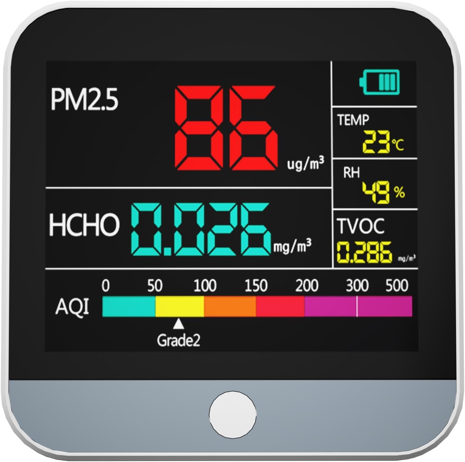 8-in-1 Professional Indoor Air Quality Monitor Indoor Portable PM2.5 ...