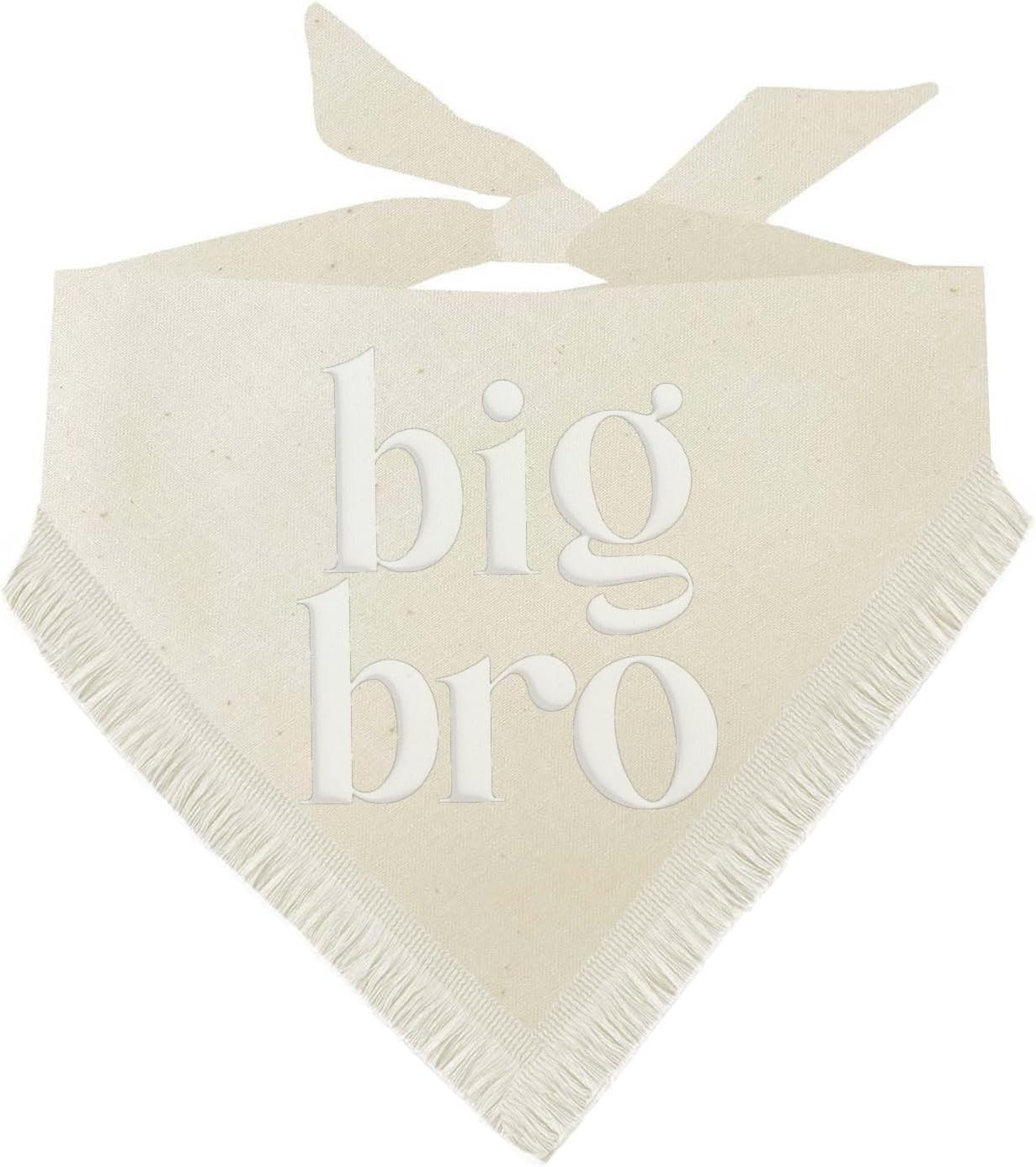 Amazon.com : Big Bro Brother Baby Announcement Natural Dog Bandana with ...