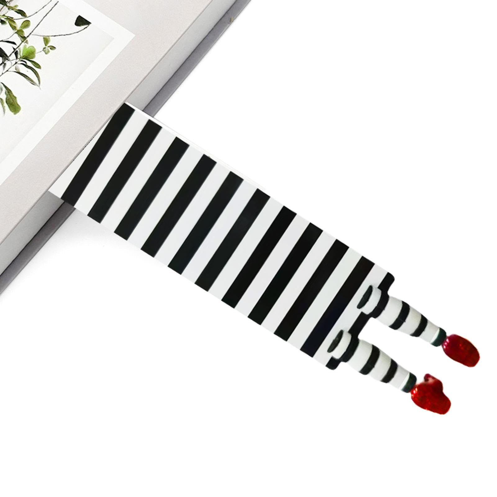 Stripe Witch Feet Bookmark Witch Legs Bookmark Soft Rubber Witch ...