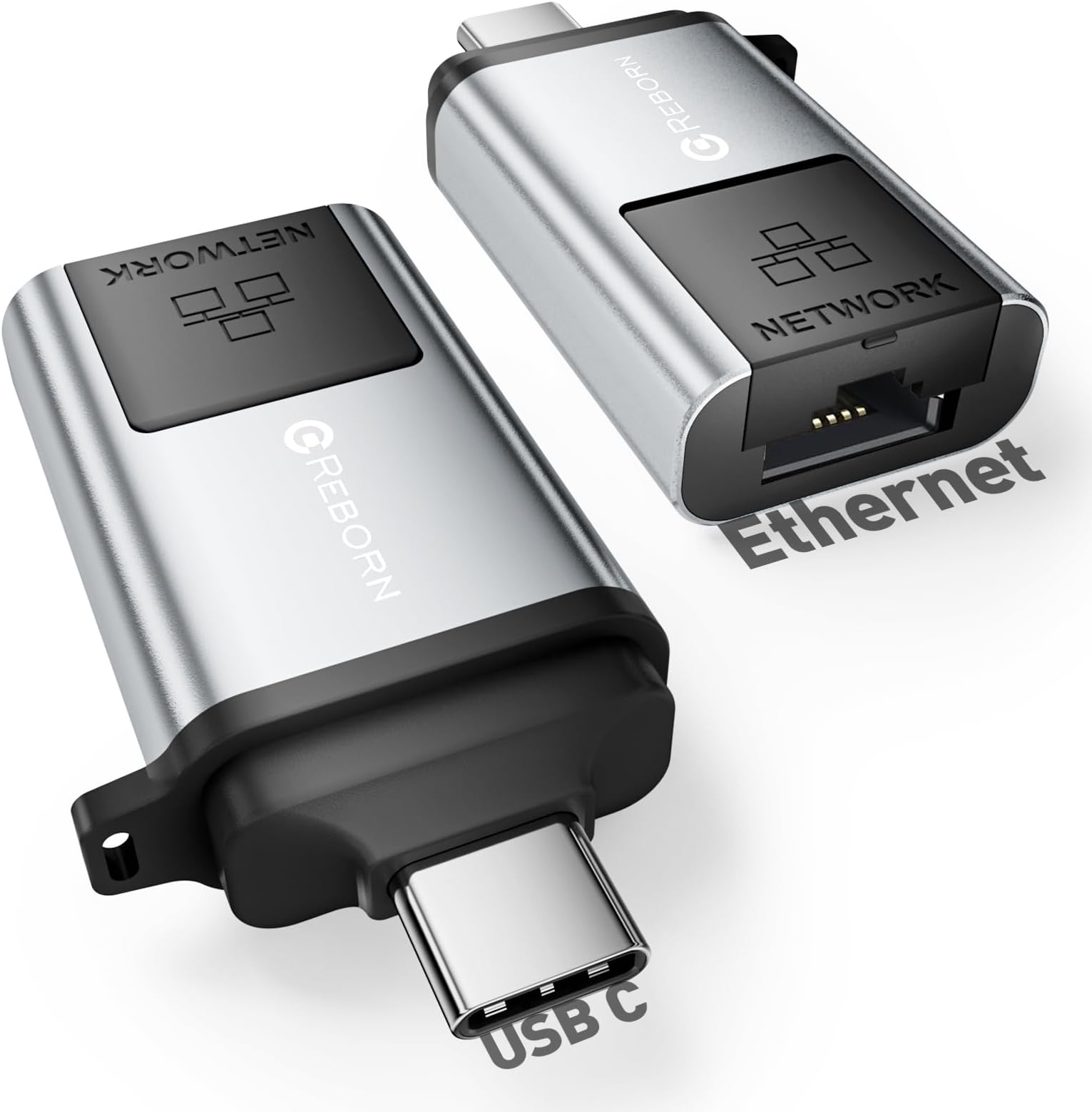 Amazon.com: Reborn USB-C Ethernet Gigabit Adapter - Flip Design ...