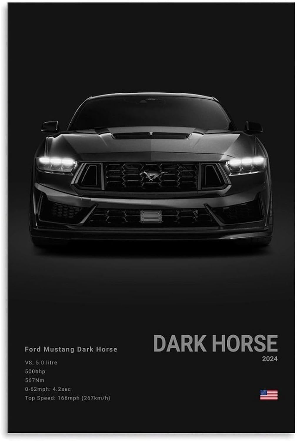 Amazon.com: CRSTAL American Muscle Car Poster Mustang Posters Super Car ...