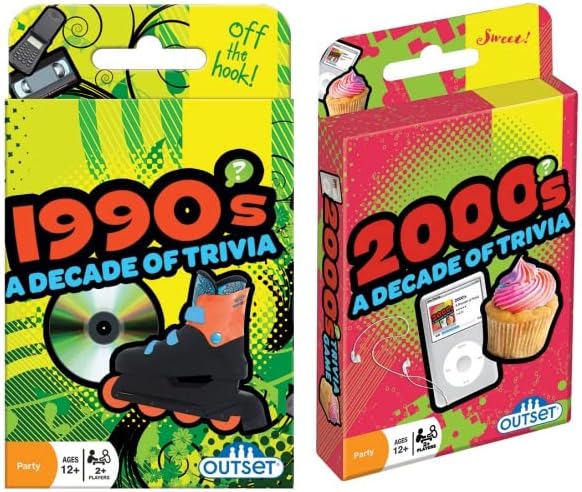 Amazon.com: Outset Media A Decade of Trivia Game - 1990's and 2000's ...