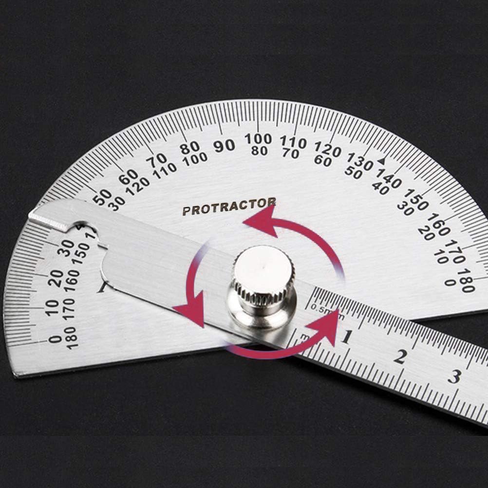 Productor Angle Finder,Double Arm Protractor, 0 to 180 Degree Stainless ...