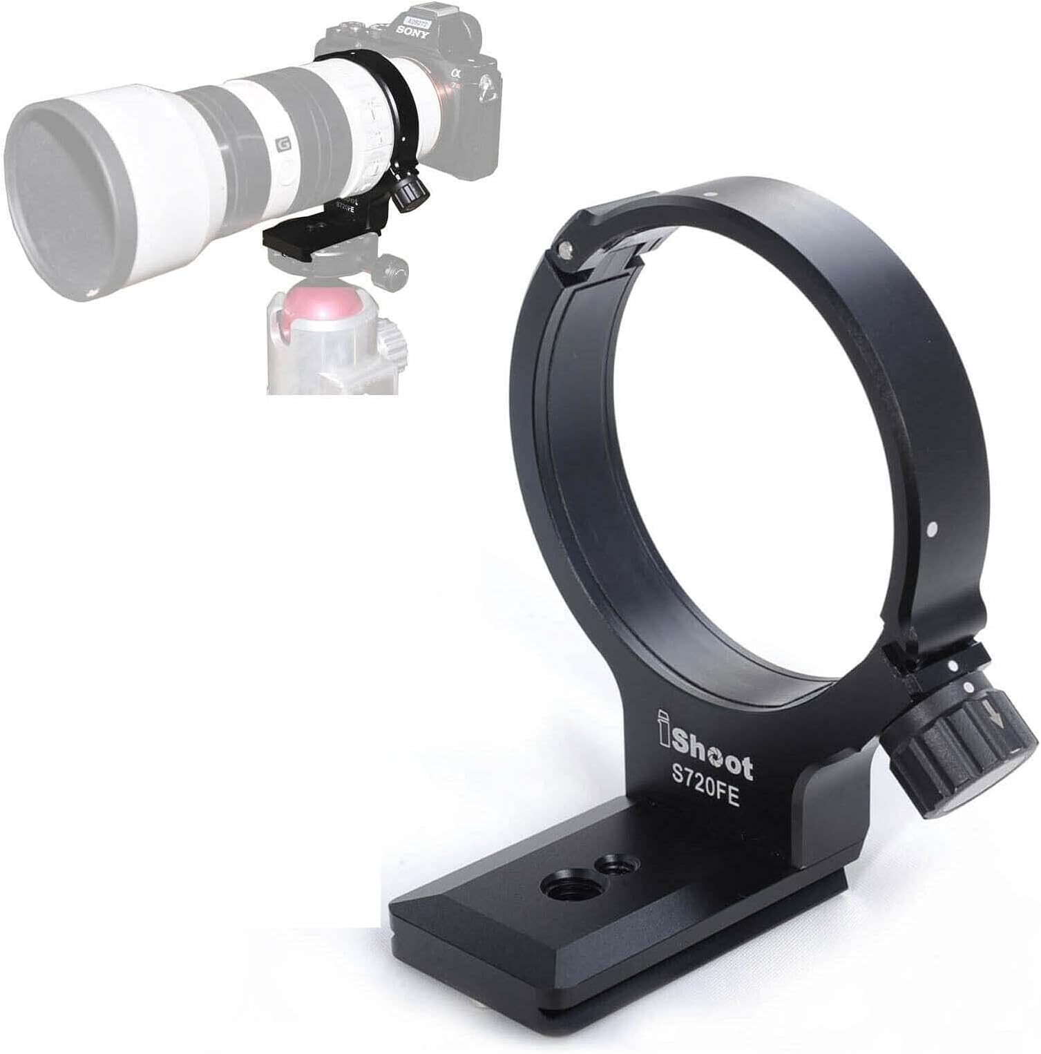 Amazon.com : Camera Metal Lens Collar Foot Tripod Mount Ring for Sony ...