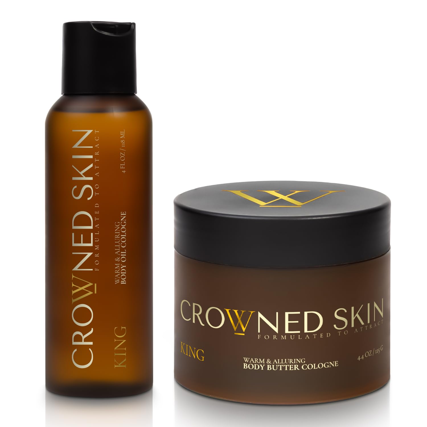 Amazon.com : Crowned Skin King Body Butter Cologne and Body Oil Cologne ...