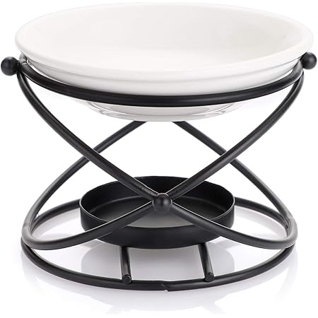 Amazon.com: SXCHEN Delicate Romantic Ceramic Tealight Candle Holder Oil ...