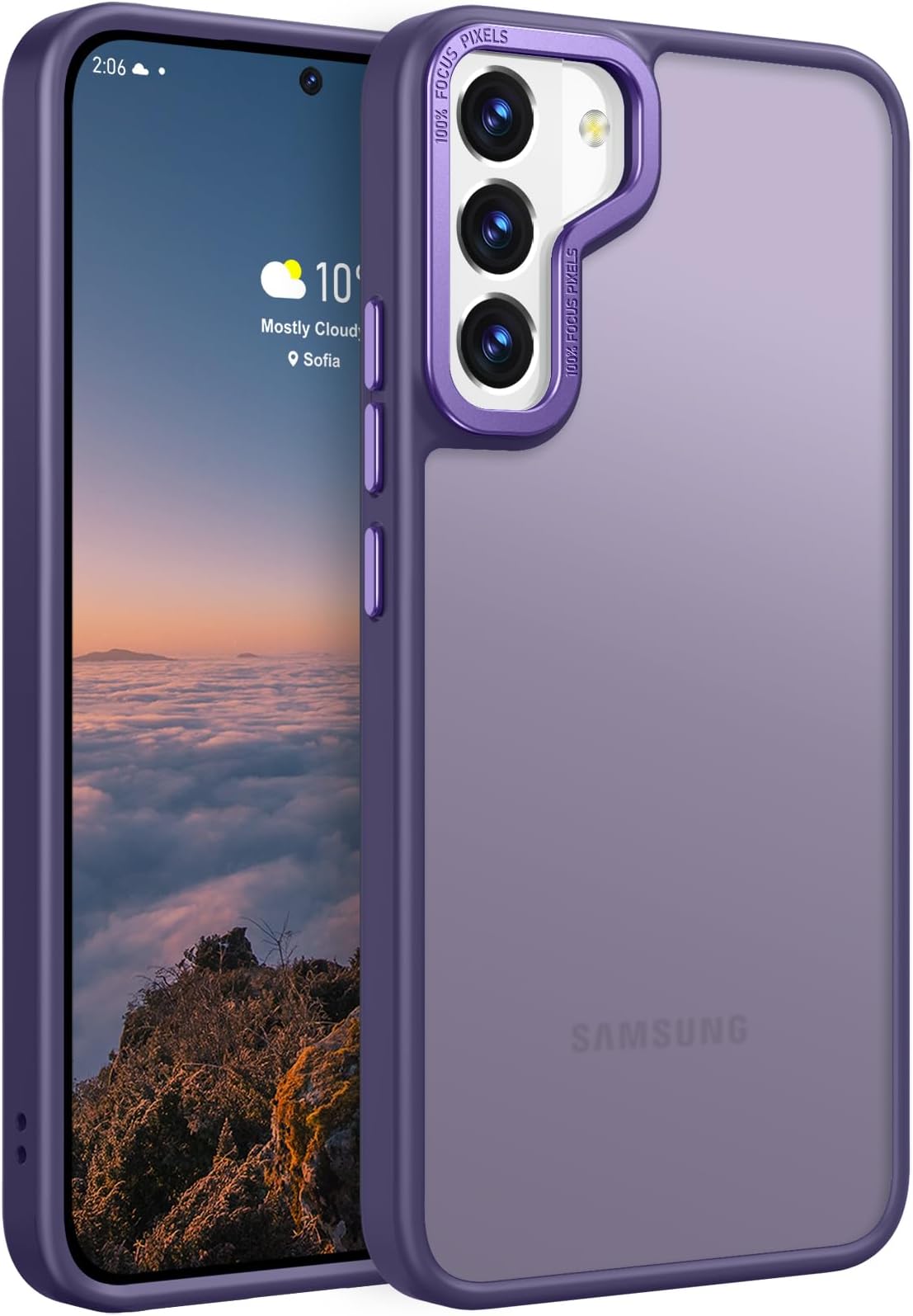 Amazon.com: Rayboen for Samsung Galaxy S22 Plus Case, Translucent ...