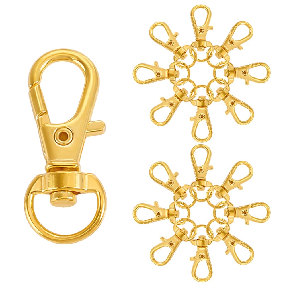 Amazon.com: PH PandaHall 100pcs Gold Swivel Clasps Golden Lanyard Snap ...