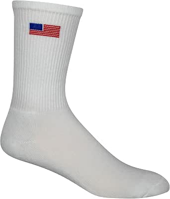 Amazon.com: UniverSole USA Flag Socks - American Patriotic Crew ...