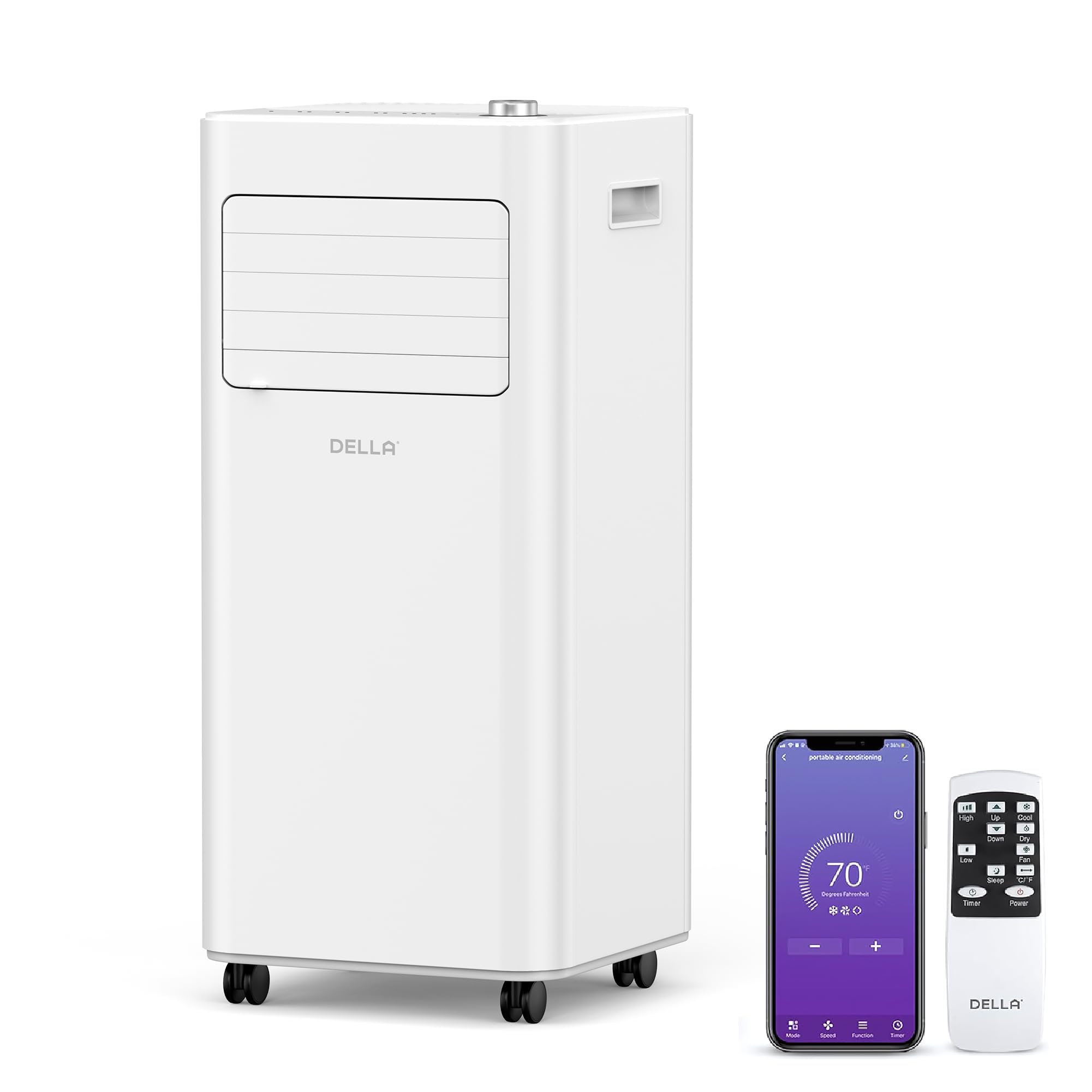 Amazon.com: DELLA Smart WiFi Enabled 10000 BTU Portable Air Conditioner ...