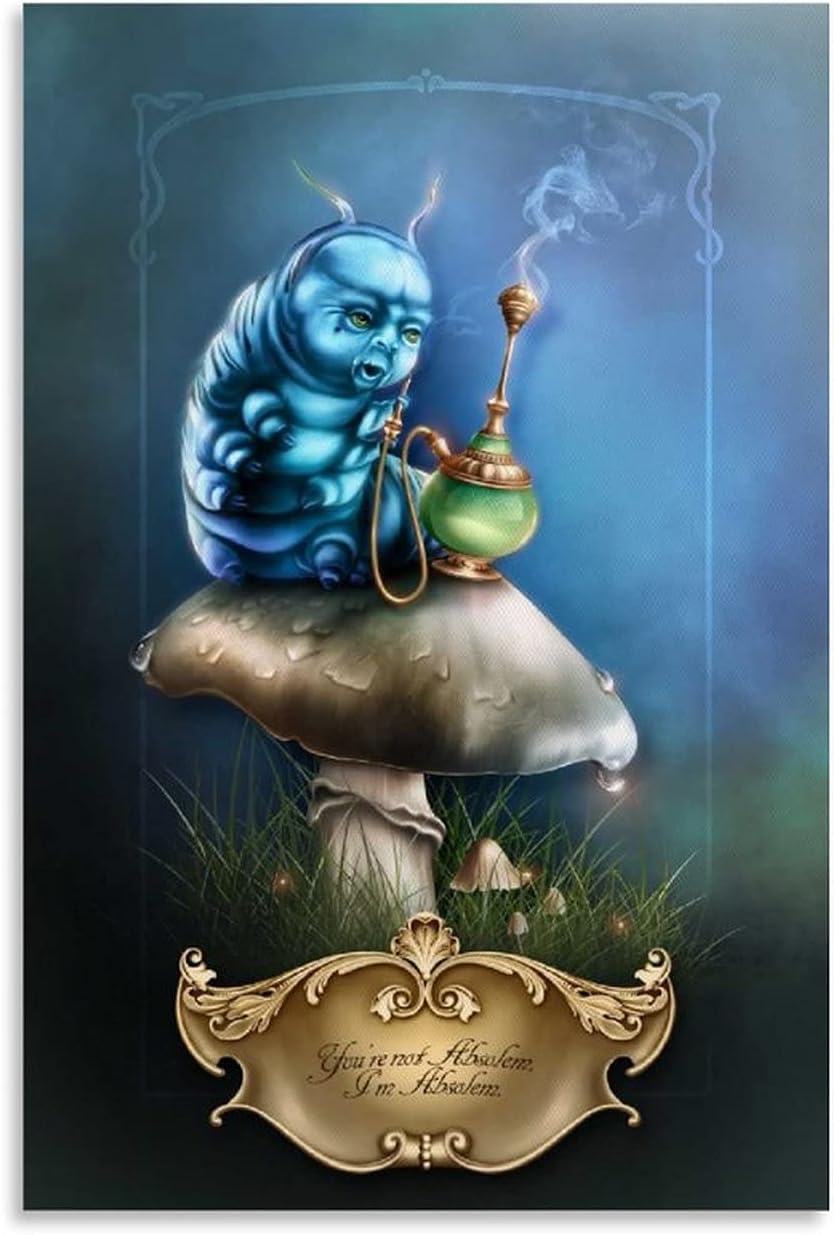 Amazon.de: SDFASF Absolem Poster Alice im Wunderland, dekoratives ...