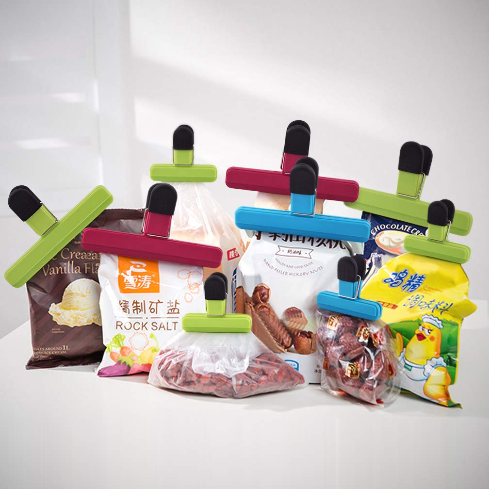 Snapklik.com : Chip Bag Clips, 12 Pack Heavy Duty Food Clips, Assorted ...