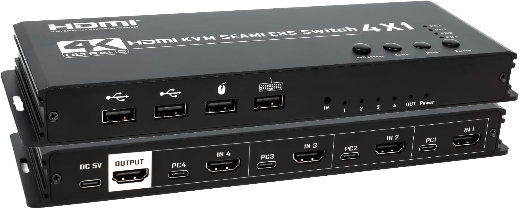 4k Hdmi Kvm Switch 4x1 Quad Multi Viewer 4 In | Desertcart INDIA