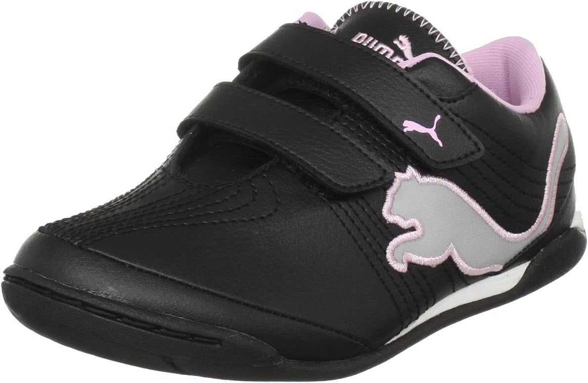 Amazon.com | PUMA Kids' Etoile Cat V Sneaker,Black/Limestone Gray,6 M ...