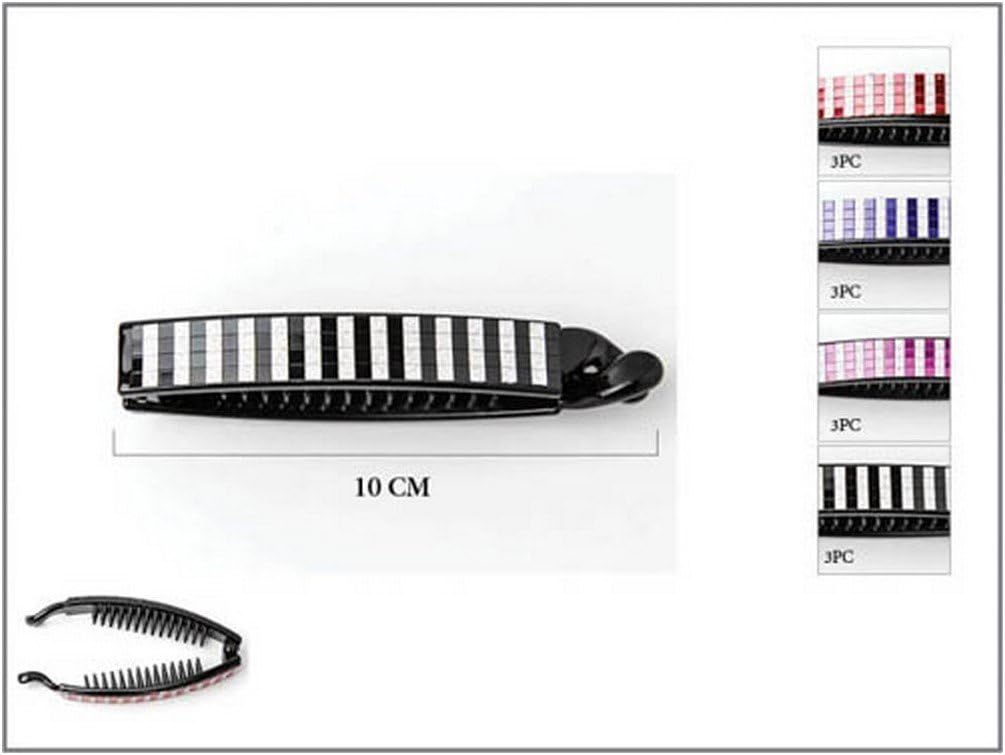 Amazon.com: WHOLESALE DOZEN PACK BY SUPERSTAR / GLITTER BANANA CLIP/12 ...