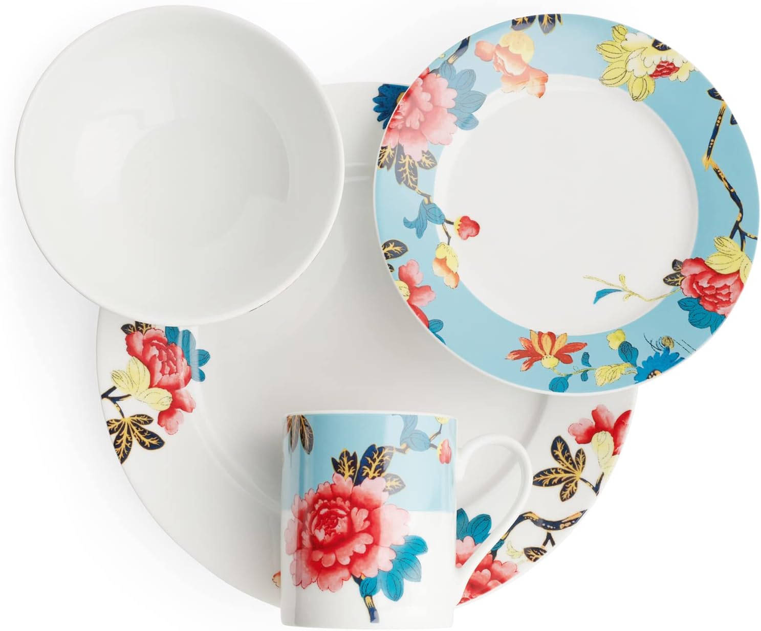 Amazon.com | Spode Vintage Denim 16 Piece Dish Set, Made of Fine ...