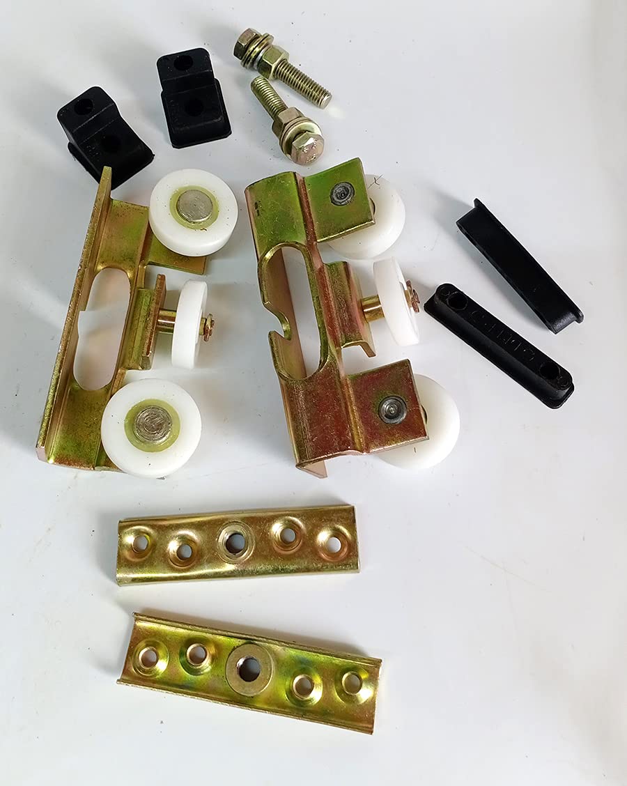 G-Channel Door Sliding Rollers (2 Pcs) 1 1/2 inch (White) : Amazon.in ...