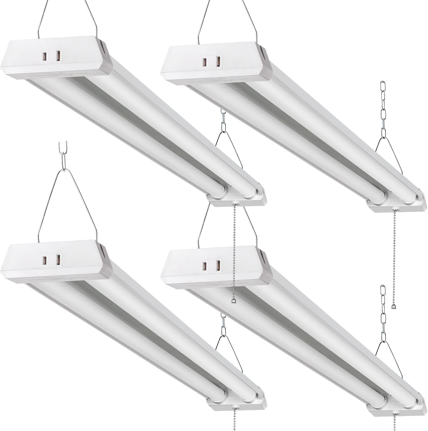 Feit Electric 4ft LED Dual Lamp Shop Light, 4500 Lumens, 4000K Cool ...