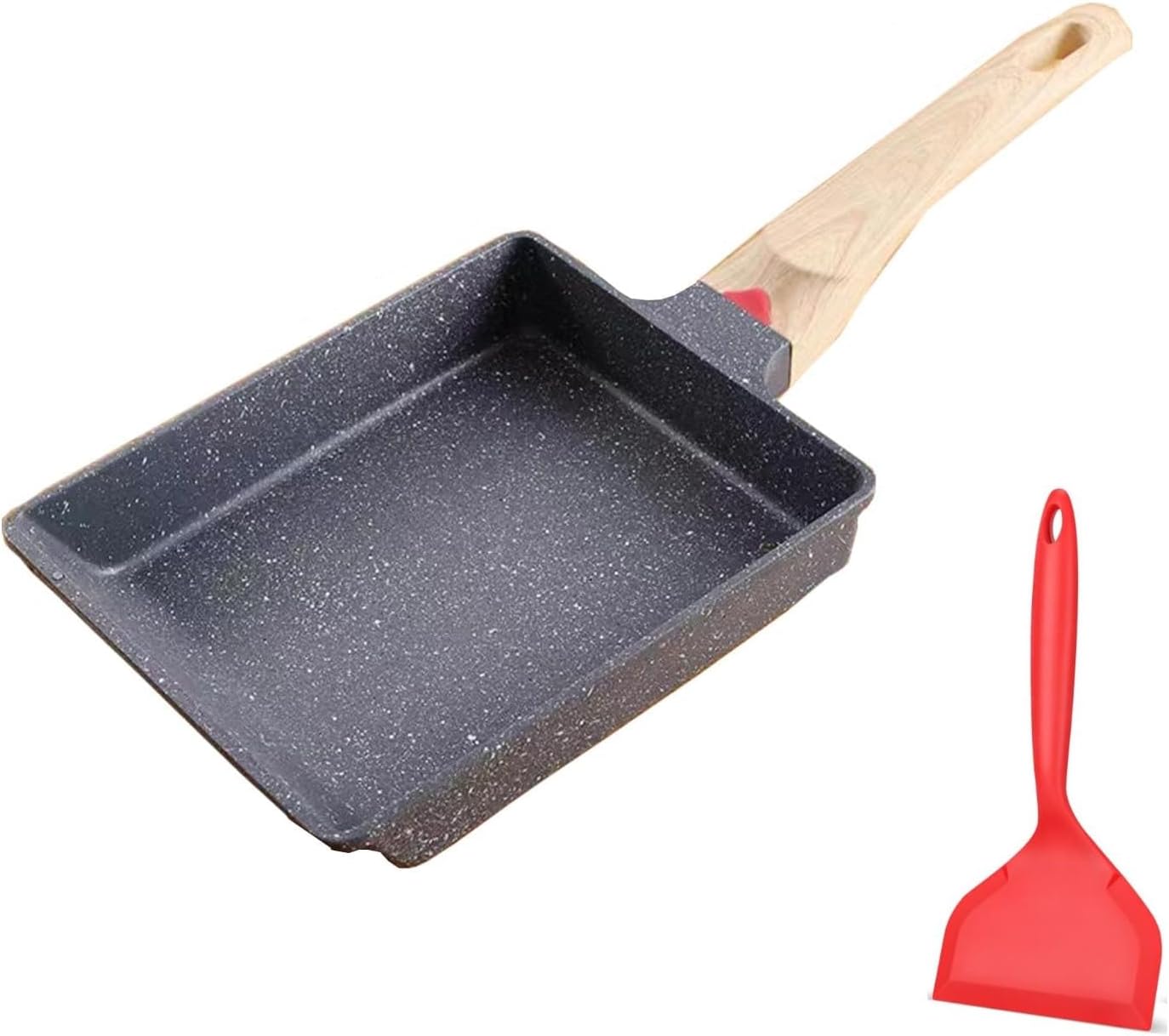 UVwey Japanese Omelette Pan,Nonstick Tamagoyaki Egg Pan,Rectangle Tamago Pan,Omelet Pan Small ...