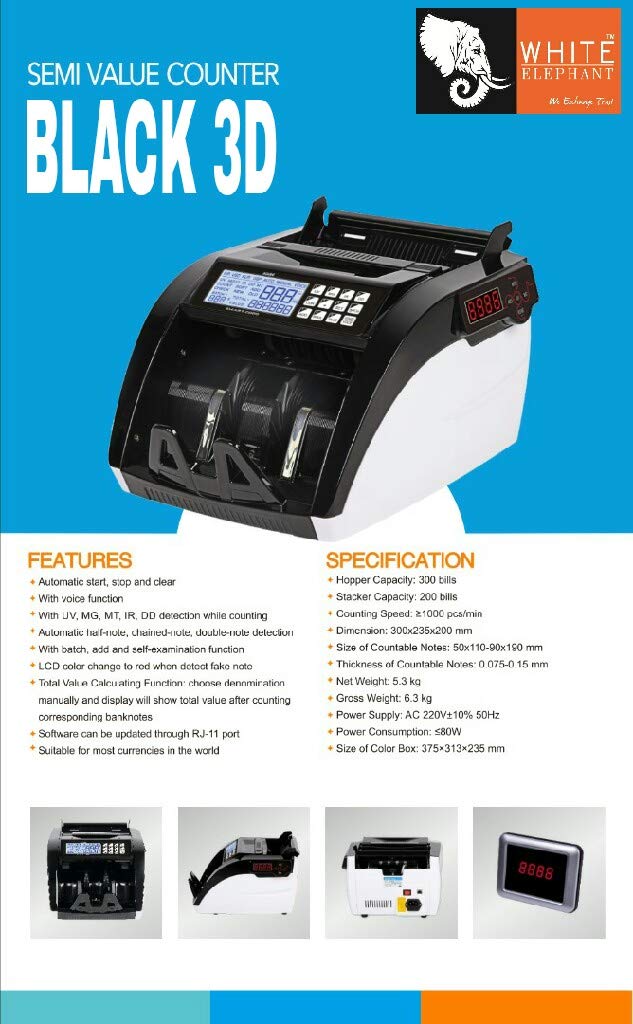 Volt Cash Counting Machines semi Value Cash Counting Machine : Amazon ...