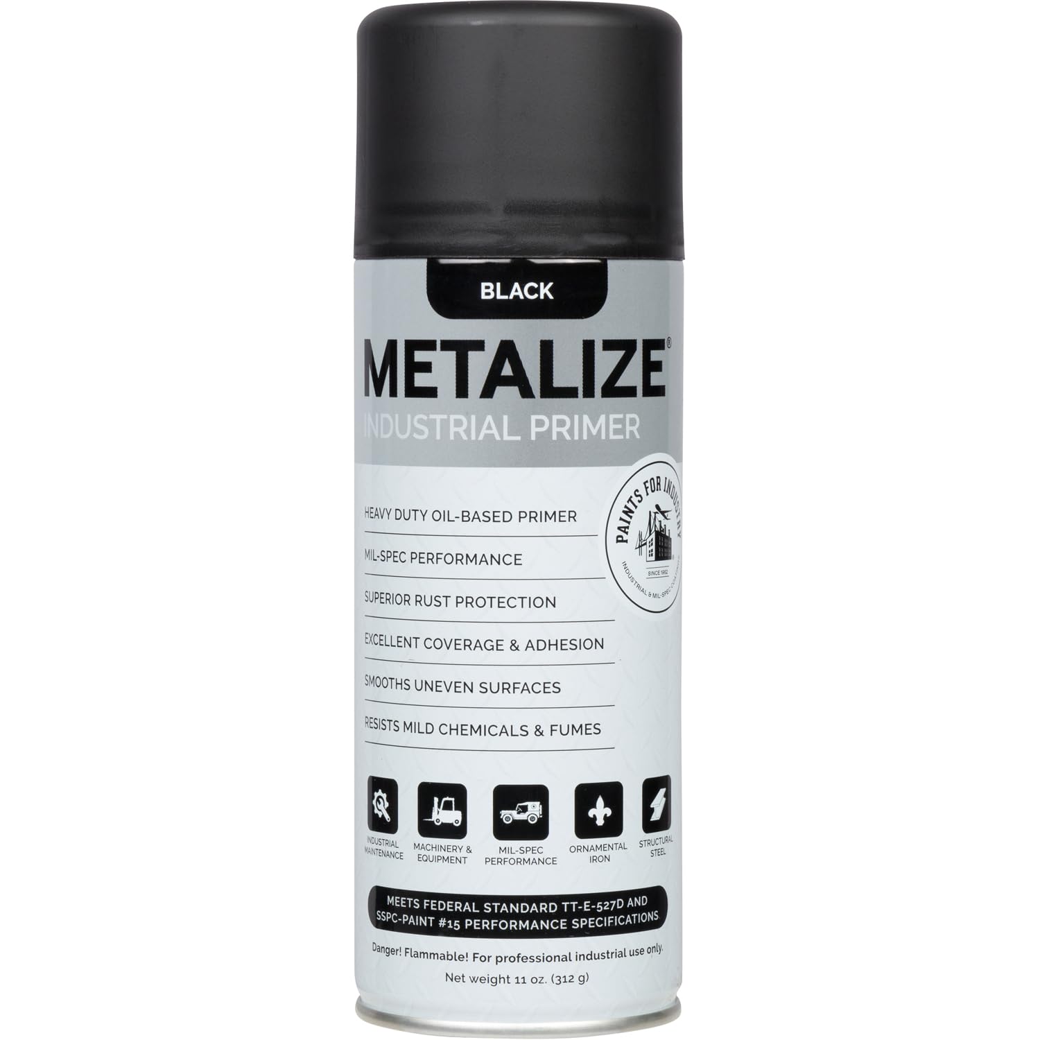 Amazon.com: METALIZE Paints For Industry Industrial Primer, Aerosol ...