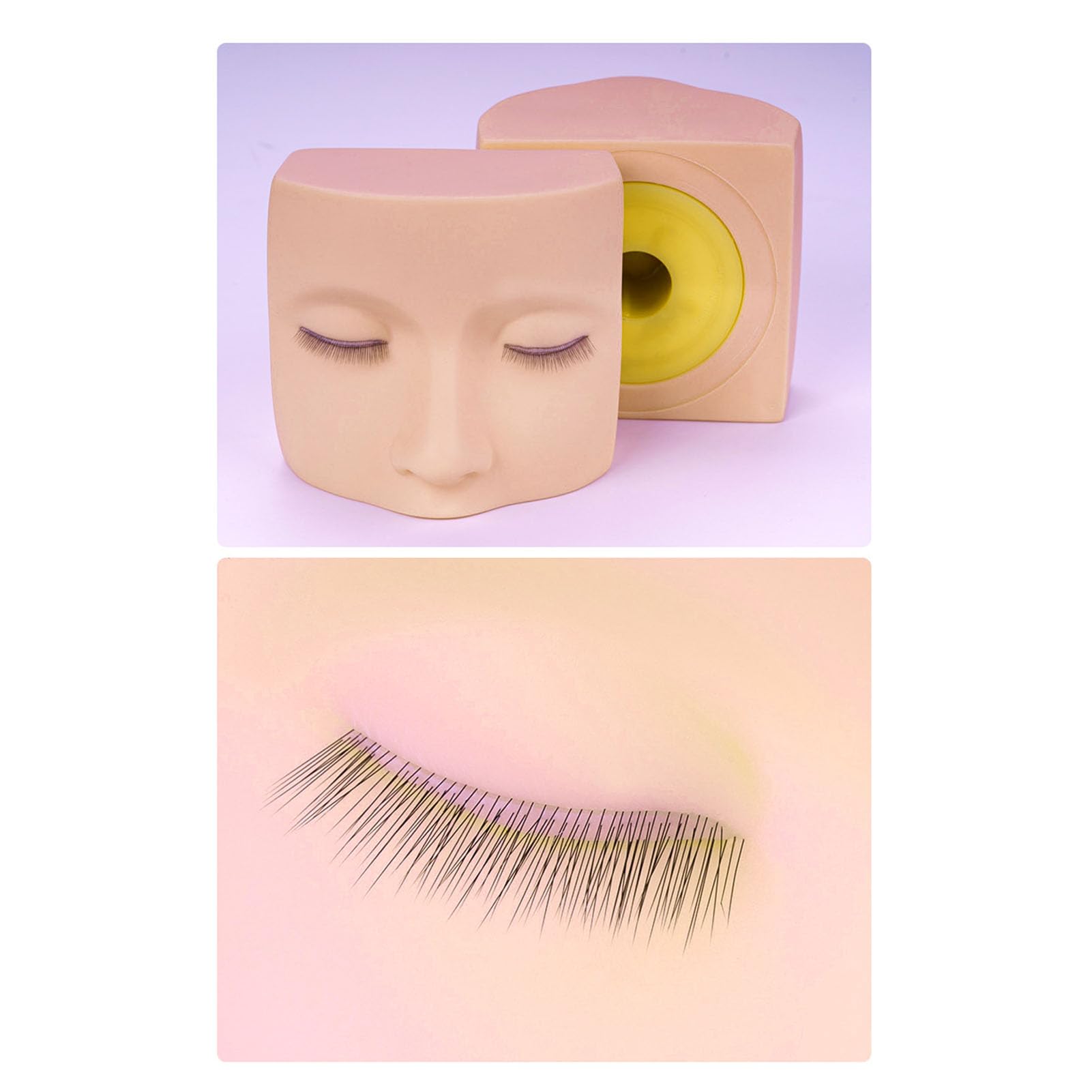 Eyelash Extension Mannequin Head, PVC Soft Rubber Reusable Design ...