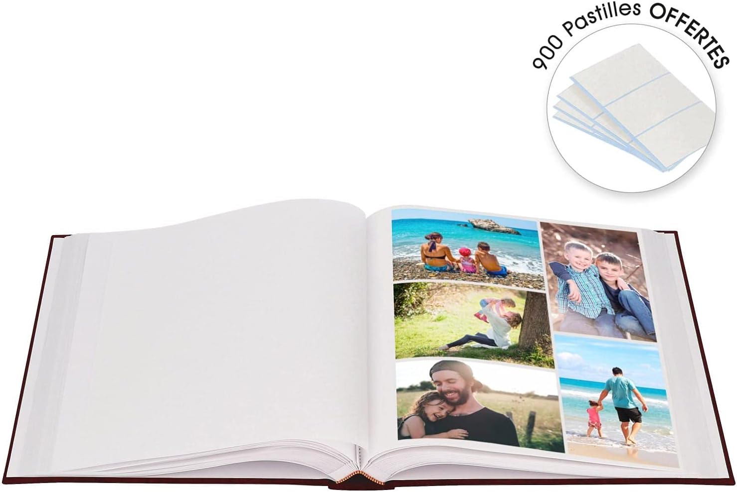 Set of 2 Traditional Jumbo Photo Albums 100 Pages for 500 Photos, 10 x ...