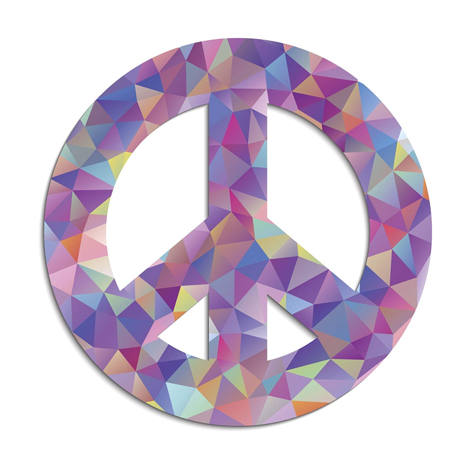 Blue And Purple Peace Sign