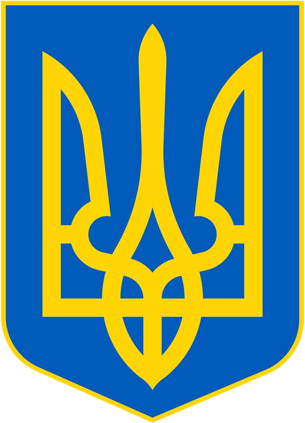 Amazon.com - Toogod 4 Pack Reflective Ukraine Sticker - 6 x 4 Inches ...