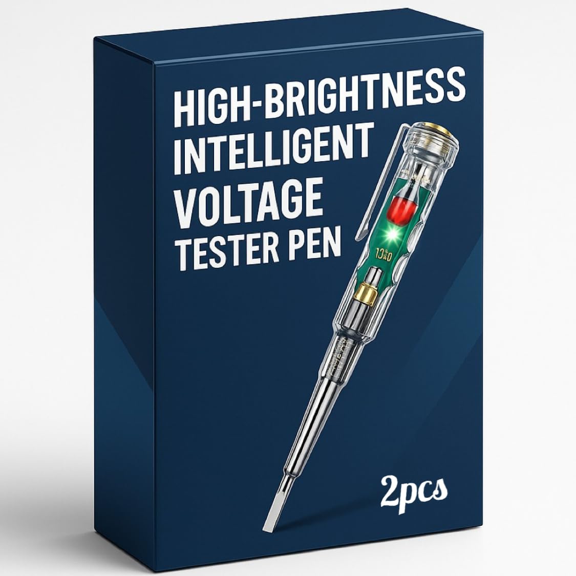 2PC Intelligent Waterproof Voltage Tester Pen Line Fault Detector Plug ...