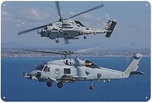 Amazon.com: SH-60 Seahawk Attack Helicopter Poster Metal Logo Aircraft ...