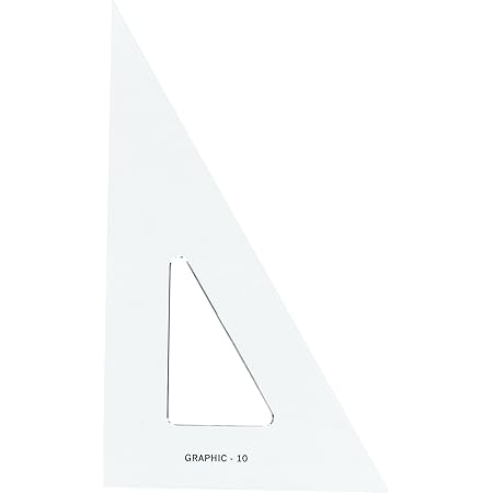 Amazon.com: ALVIN - 10 inches Transparent Academic Acrylic Triangle ...