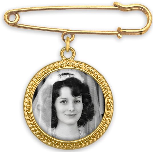 Amazon.com: Gold Wedding Bouquet Photo Charm for Bridal Wedding Bouquet ...