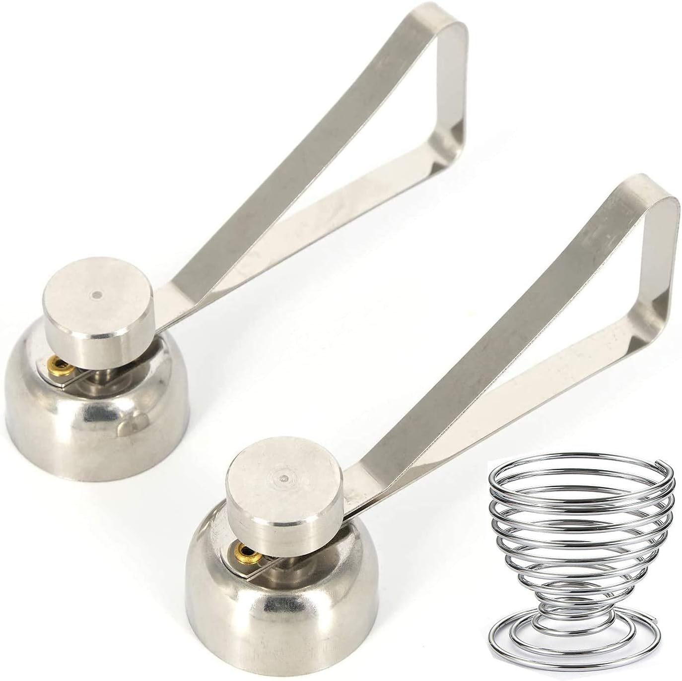 Amazon.com: Mayata 2PCS Metal Stainless Steel Egg Scissors Egg Topper ...