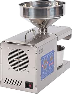 Amazon.com: Automatic Electric Oil Expeller, Stainless Steel Constant ...