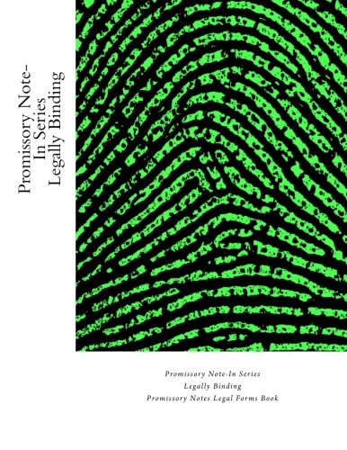 Promissory Note-In Series - Legally Binding: Promissory Notes Legal ...