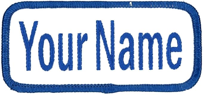 Amazon.com: Name Patch Uniform Work Shirt Personalized Embroidered ...