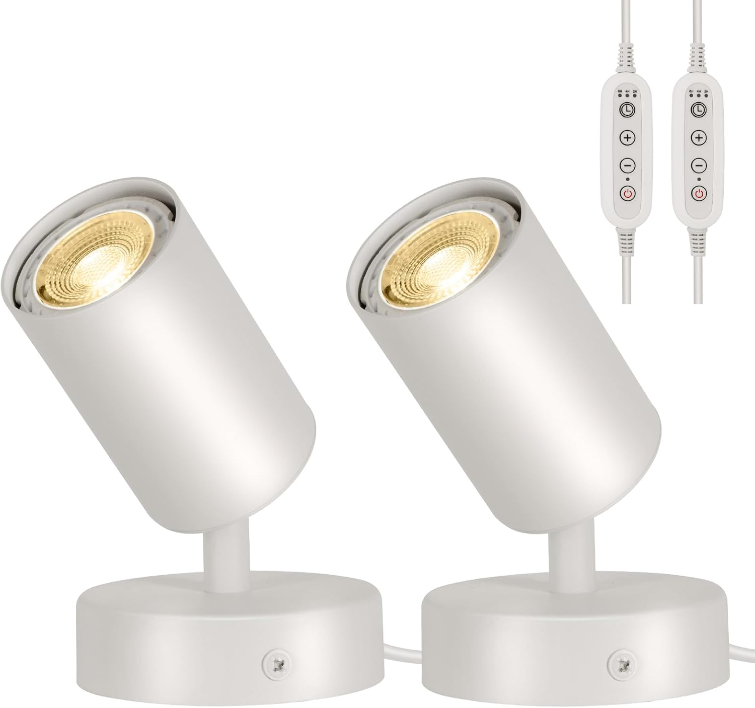 TuyuBEE GU10 Spot Lights - Indoor Uplighting with Auto ON/Off Timer ...