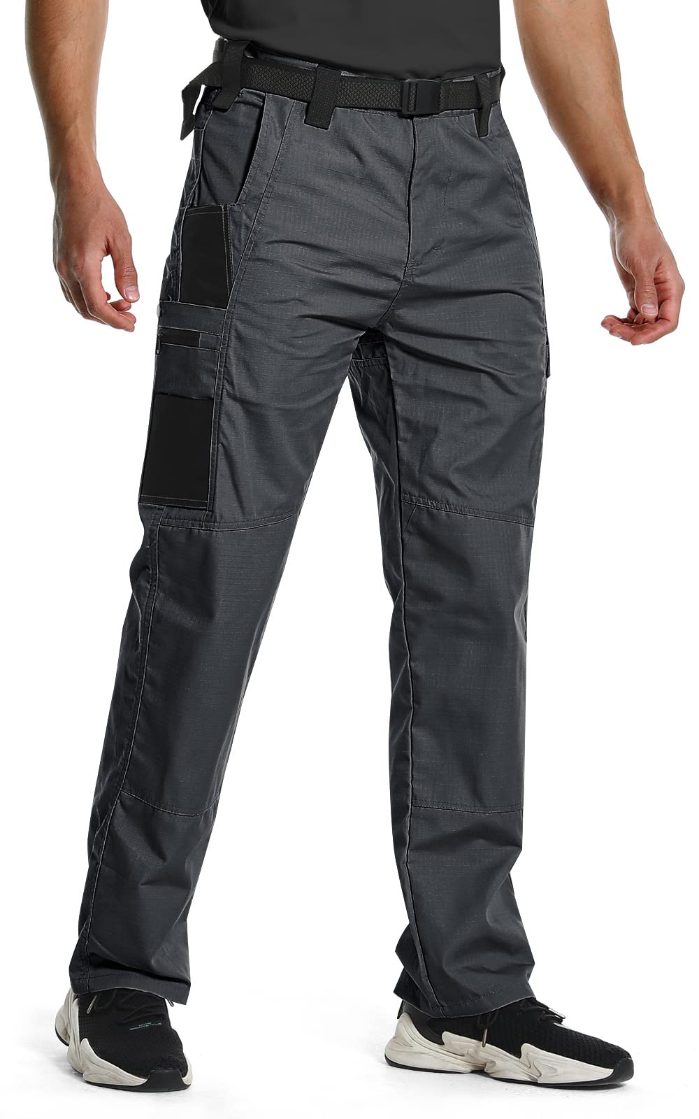 EPOEW Men's Tactical Pants Water Resistant Ripstop Cargo Pants for Men ...