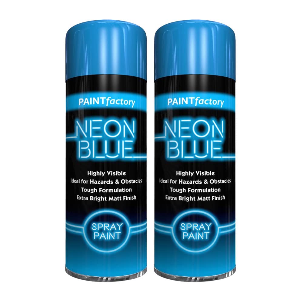 Classic Signature - 2 x Neon Blue 200ML, Spray Paint Aerosol ...