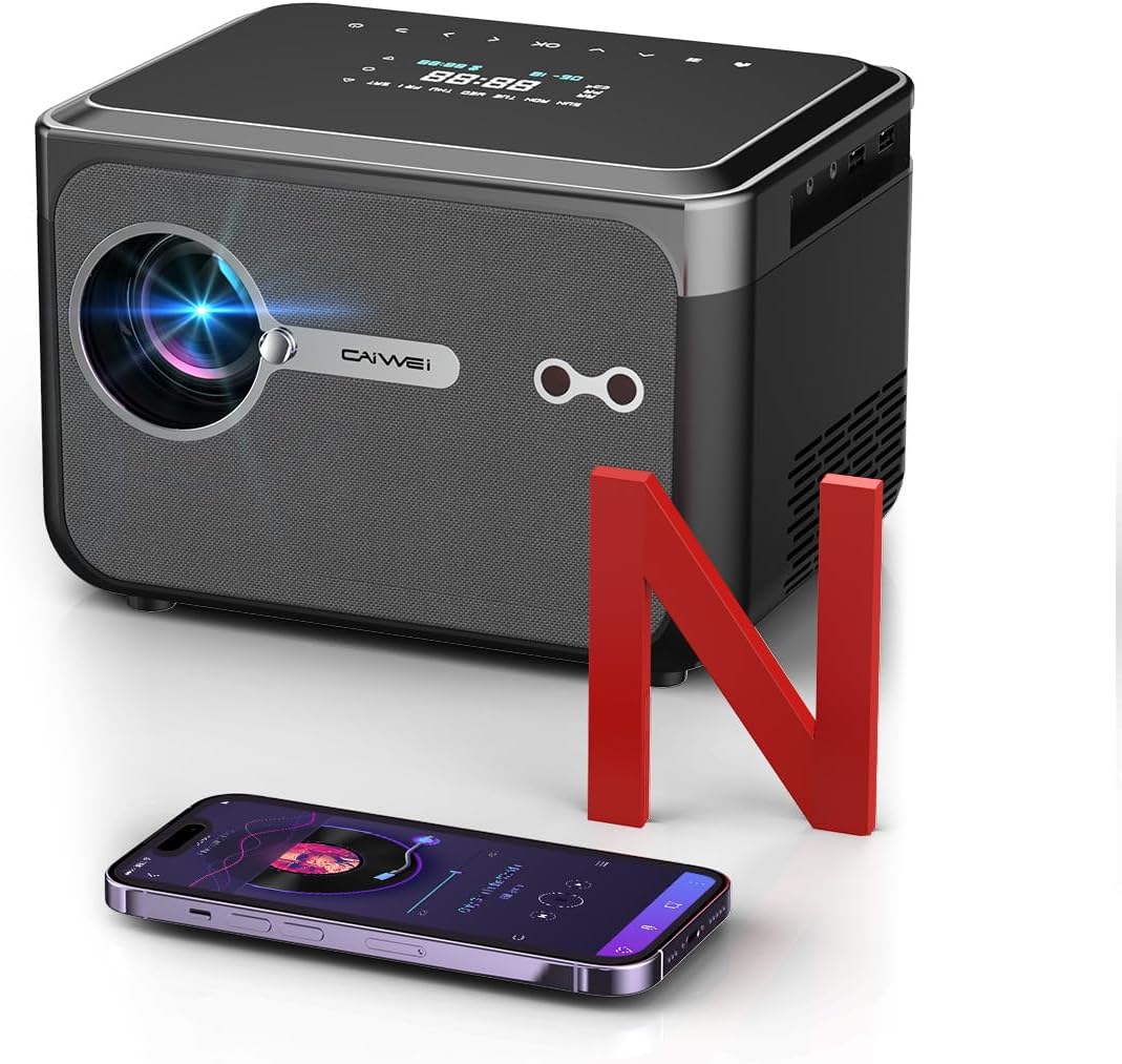 Amazon.com: Gaming Projector 4K with 5G WiFi Bluetooth Smart LED HD ...