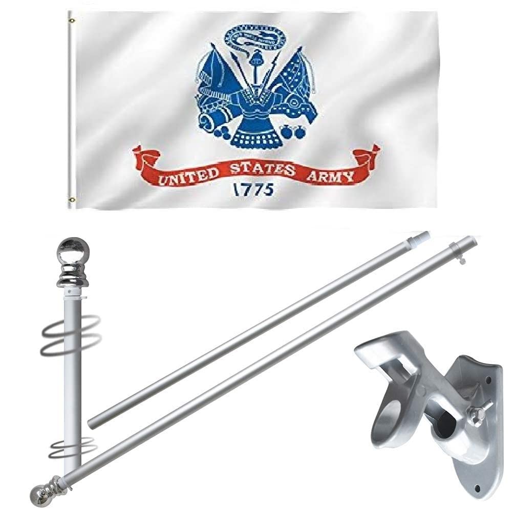 Amazon.com : Military Flag and Flagpole Set, Available for Each Armed ...