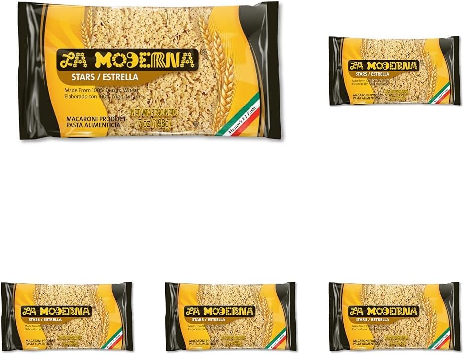 Amazon.com: La Moderna Stars Pasta, Noodles, Durum Wheat, Protein ...