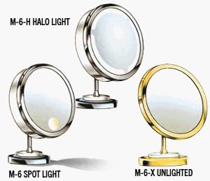 Amazon.com: Baci Brass Lighted Magnifying Mirror With Cord & Plug ...
