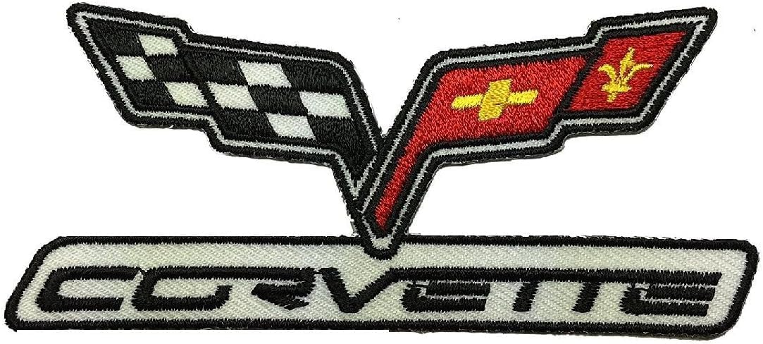 Amazon.com: Corvette Racing Checkered Flags Patch - 4 X 2 Inch Iron on ...