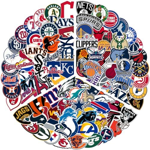 Amazon.com: Alivdos 95 pcs Sports Stickers Pack,31 Baseball Stickers&31 ...